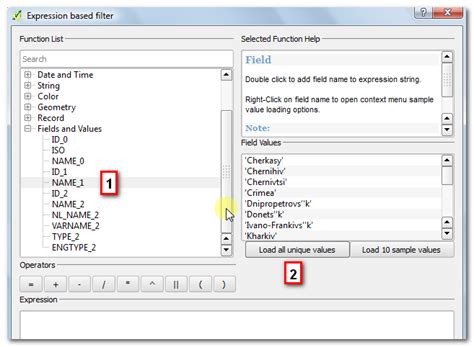 russian sphinx qgis basic tutorial 1 attribute table sorting filtering