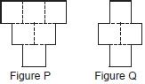 Pfigure P Is Made Up Of Six Identical Squares Two Squares Were Removed From Figure P To Form Figure