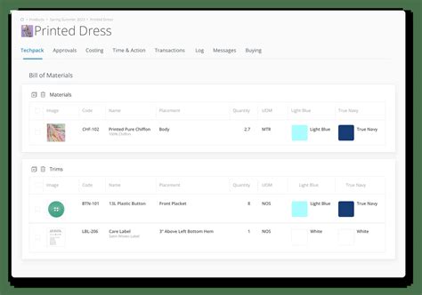 Tech Pack Fashion Software WFX