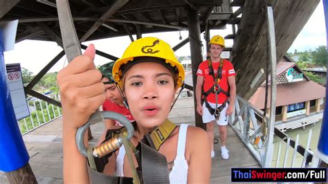 Zipline Fun And Hot Sex At Home After For A Thai European Couple Eporner
