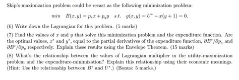 Solved Skip Maximization Problem Could Be Recast As The Following