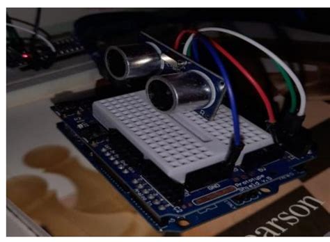 A Represents The Hc Sr04 Module On The Arduino Board