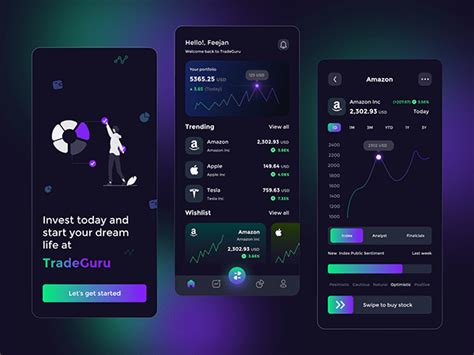 Tradeguru A Trading Application Ui Design Behance