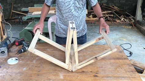 Great Woodworking Plan How To Build A Compact Folding Table Saves Your Home Space Diy