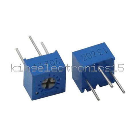 10pcs 3362p 202 3362 P 2k Ohm High Precision Variable Resistor