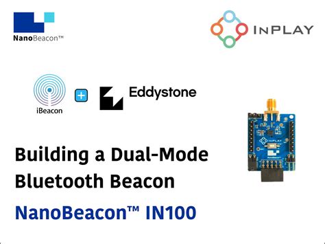 Building An Ibeacon Eddystone Bluetooth Beacon Using In100