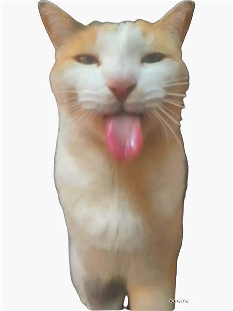 Bleh Cat Sticker For Sale By Oestra Redbubble
