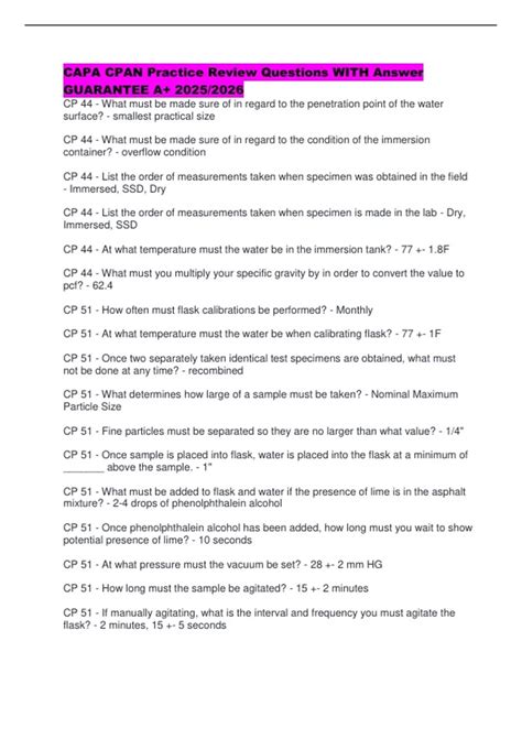 Capa Cpan Final Exam Review Questions With Answer Guarantee A 2025