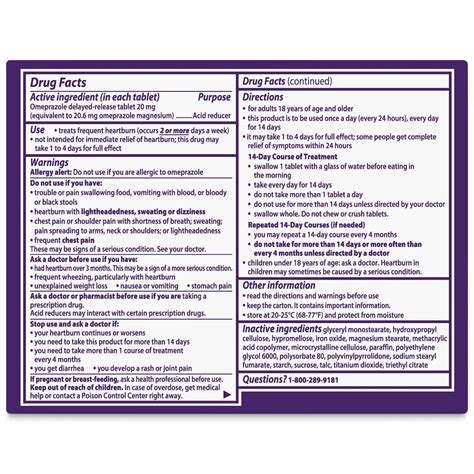 Prilosec Otc Omeprazole Delayed Release Acid Reducer 20mg 28ct