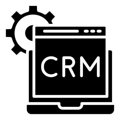 CRM Software Icon Line Vector Illustration Vector Art At Vecteezy