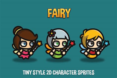 Fairy Tiny Style D Character Sprites CraftPix Net