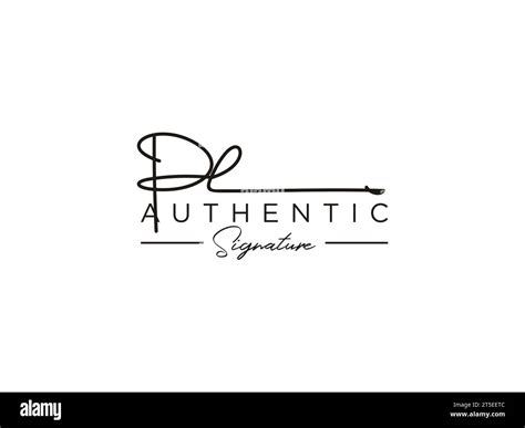 Pe Signature Logo Template Vector Stock Vector Image And Art Alamy
