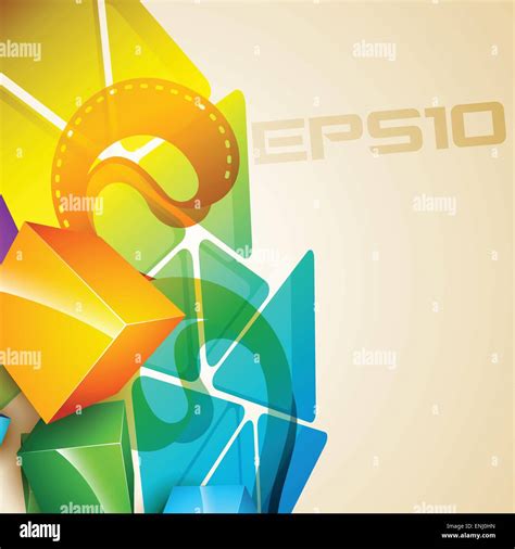 3d Style Abstract Colorful Background Design Stock Vector Image And Art Alamy