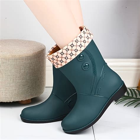 Mid Calf Non Slip Wear Resistance Waterproof Rain Boots Pv Inspire