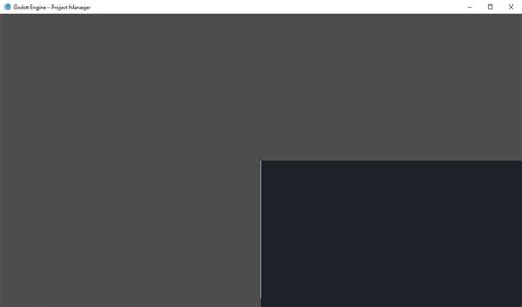 Project Manager Corrupted Visuals · Issue 77136 · Godotenginegodot