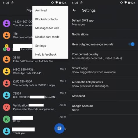 News Android Messages Dark Mode And Spam Blocking AndroidHelp