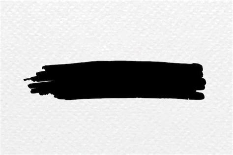 Free Vector Brush Graphic In Black Ink
