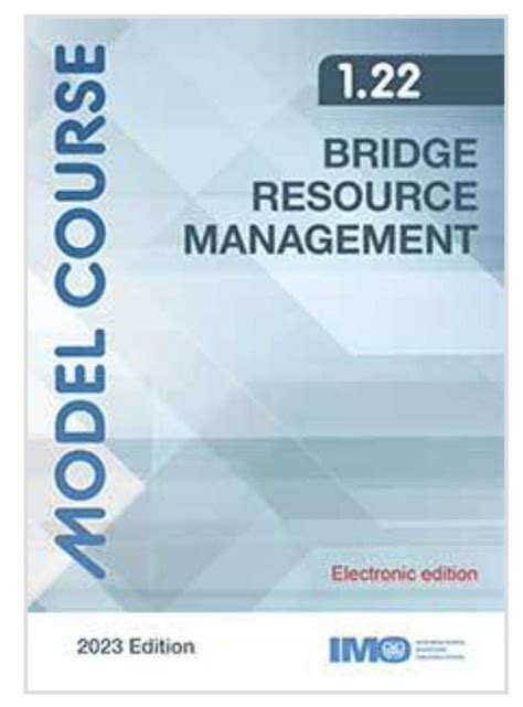 Promo Buku Imo Model Course 1 22 Bridge Resource Management 2023