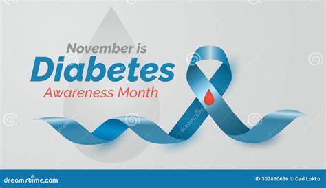 National Diabetes Awareness Month Observed In November Vector Banner
