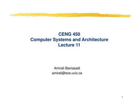 Ppt Ceng 450 Computer Systems And Architecture Lecture 11 Powerpoint