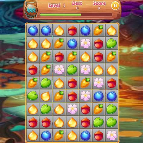 Игра ТРИ В РЯД В ЛЕСУ играть бесплатно онлайн