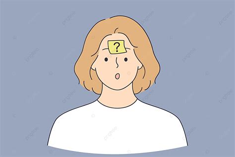 생각하는 사람 여자 만화 소녀 생각 괴롭다 수상한 Png 일러스트 및 벡터 에 대한 무료 다운로드 Pngtree