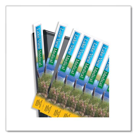 Binder Spine Inserts 1 Spine Width 8 Inserts Sheet 5 Sheets Pack Office Source 360