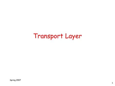 PPT Transport Layer PowerPoint Presentation Free Download ID