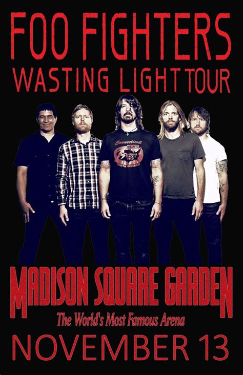 The Foo Fighters Concert Poster For Madison Square Garden