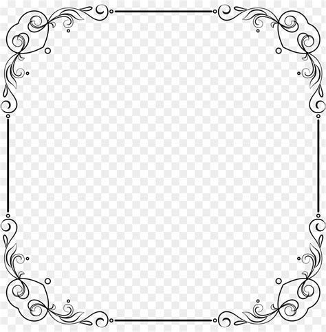 Free Download Hd Png Clipart Elegant Frame Big Scroll Border