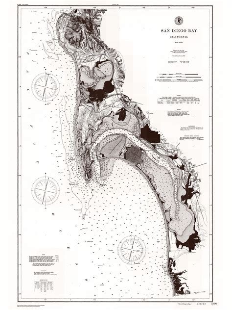 Historical Nautical Chart Cp2278c Navigation Chart Of San Diego Bay