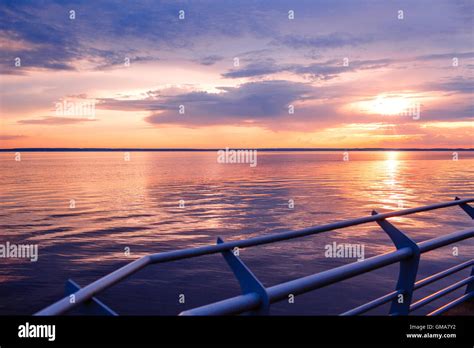 Sunset Beautiful Above Sea Lake Sunet Amazing Awesome Waves Summer Landscape Travel