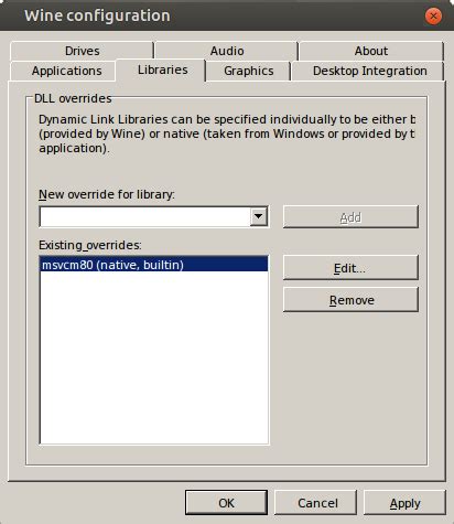 How To Set DLL To Native Wine Ask Ubuntu