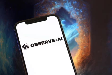 Kyiv Ukraine March 17 2024 Observeai Logo On Iphone Display Screen With Background Of