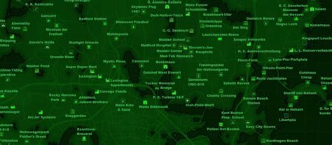Fallout 4 Schematics List Fallout Map Maps Game Walkthrough