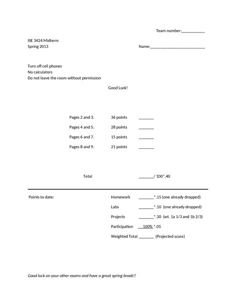 Practice Midterm Exam On Discrete Event Simulation Ise 3424 Docsity