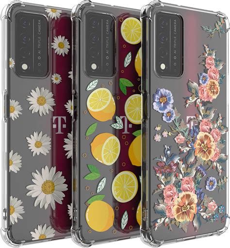 Amazon Com Pack For T Mobile Revvl V Plus G Case Soft Clear Tpu Scratch Resistant
