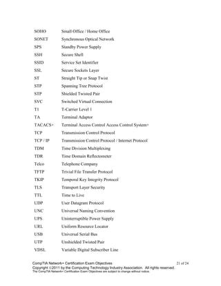 Comp Tia Network N10 005 PDF