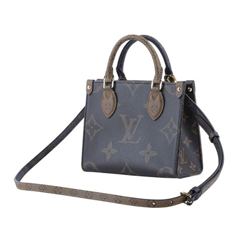 路易威登 Louis Vuitton Onthego Bb 迷你 手提袋 單肩包 經典帆布 M46839 晶片款 雙色原花onthego Bb