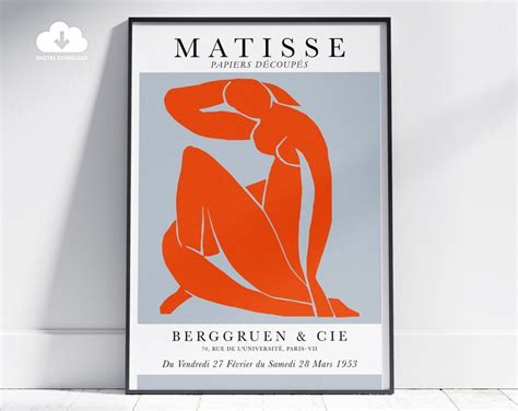 Matisse Blue Nudes Poster Printable Matisse Poster Fineart Printable