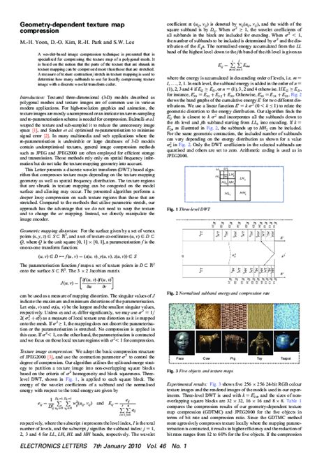 Pdf Geometry Dependent Texture Map Compression