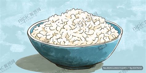 Ai创作图饭手绘 米饭手绘 纳豆插画 手绘糯米饭 拌饭的碳水化合物 手绘纳豆 鼠绘米 健康米面插画 糙米插图 米饭插画 适度干饭 饭插画 碗豆面插画 板绘美食 原创杂粮手绘 昵图网