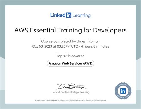 Umesh Kumar On Linkedin Certificate Of Completion