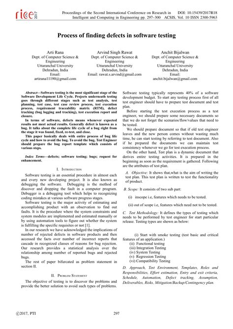 pdf process of finding defects in software testing