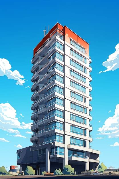 Anime Bau Illustration KI Generiertes Bild