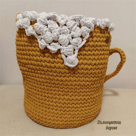 Плетен кош за дрехи с формата на бира Handmasters Bg