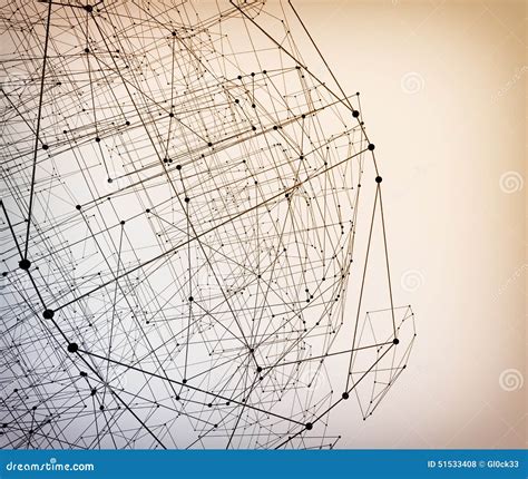 Abstract Geometric Polygonal Structure Stock Illustration