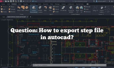 Question How To Export Step File In Autocad Caddikt