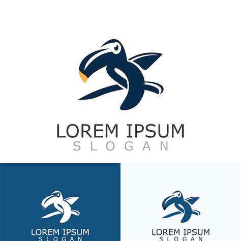 Premium Vector Toucan Simple Logo Design Image Bird Vector Illustration