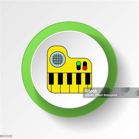만화 피아노 장난감 컬러 버튼 아이콘 서명 및 기호는 웹 로고 모바일 앱 Ui Ux에 사용할 수 있습니다 공 스포츠 장비에 대한